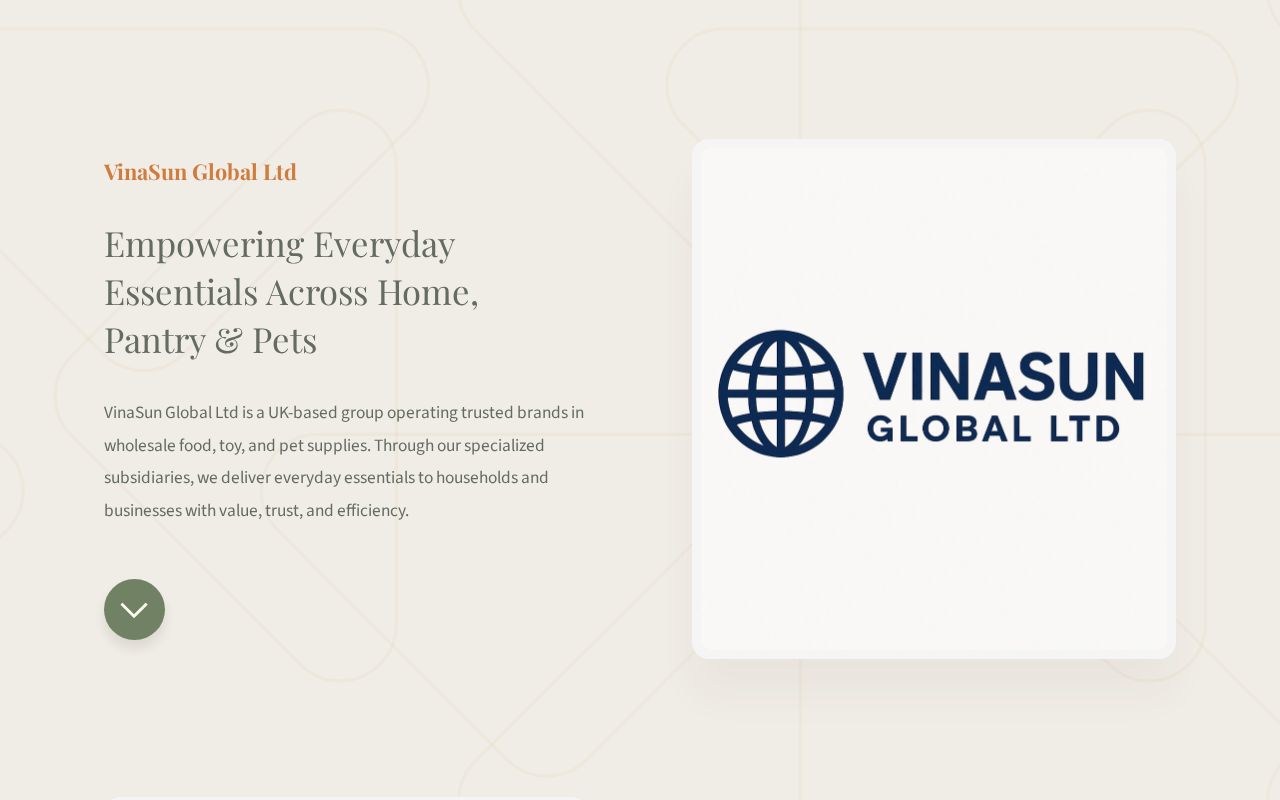 VinaSun Global Ltd | UK Importers of Food, Toys & Pet Supplies